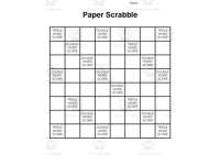 Paper Scrabble Language/Math Game by Teach Simple
