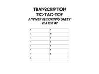 Parallel & Perpendicular Lines: Transcription Tic-Tac-Toe Game by Teach ...