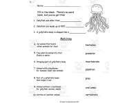 "Parts of a Jellyfish" Worksheet Packet by Teach Simple