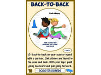 PE Equipment Challenge Cards: Scooter Board Tasks by Teach Simple