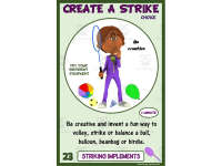 PE Equipment Challenge Cards: Striking Implement Tasks by Teach Simple