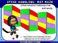 PE Floor Hockey Stations by Teach Simple