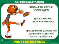 PE Football Stations by Teach Simple