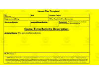 PE Lesson Plan Template by Teach Simple