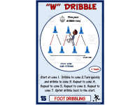 PE Manipulative Skill Series: Foot Dribbling Task Cards by Teach Simple