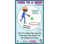 PE Manipulative Skills Series: Underhand Tossing Task Cards by Teach Simple