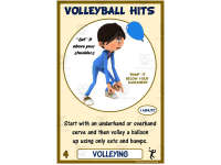 PE Manipulative Skills Series: Volleying Task Cards by Teach Simple