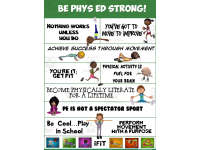 PE Poster Visuals: Physical Education Strong by Teach Simple