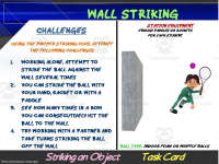 PE Skill Stations + Task Cards: Striking and Volleying by Teach Simple