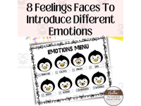 Penguin Feelings Chart and Reference Poster For Emotions by Teach Simple