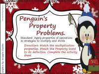 Penguins Multiplication Division Properties Activity by Teach Simple