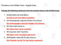 Perfekt Tense Basics & Regular Verbs in German by Teach Simple