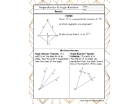 Perpendicular and Angle Bisectors Scaffolded Notes by Teach Simple