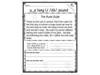 Phonics for 1st and 2nd Grade: Help Students Learn Long U Words: U_E ...