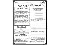 Phonics for 1st and 2nd Grade: Help Students Learn Long U Words: U_E ...