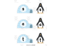 Phonics Igloo Letter Matching Activity by Teach Simple
