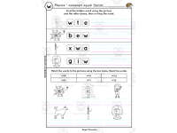 Phonics JVWXYZ Worksheets by Teach Simple