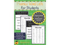 Phonics Word Lists for Students by Teach Simple