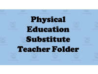 Physical Education Substitute Teacher Folder by Teach Simple