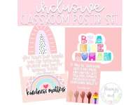 PINK Inclusive Classroom Poster Set by Teach Simple