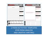 Poetry Reading, Writing, & Analyzing Activities Editable Templates by ...