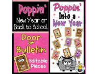 Poppin' Into a New Year Back to School Bulletin Board by Teach Simple