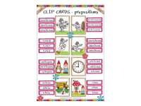 Prepositions Clip Cards - Spelling & Vocabulary by Teach Simple