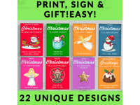 Printable Christmas Cards for Students & Teachers by Teach Simple