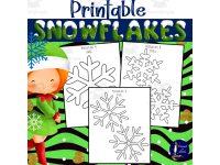 Printable Snowflakes by Teach Simple