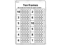 printable ten frame worksheets 1-10 - by Teach Simple