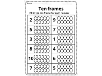 printable ten frame worksheets 1-10 - by Teach Simple
