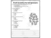 Profit Incentive for Entrepreneurs Reading Packet by Teach Simple