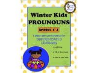 Pronouns-Winter Theme by Teach Simple