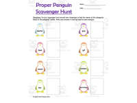 Proper Noun Worksheets and Activity - Penguin Theme by Teach Simple