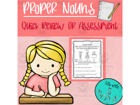Proper Nouns Practice Worksheet by Teach Simple
