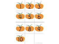 Pumpkin 10 Frames and Numbers 1-10 by Teach Simple