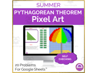 Pythagorean Theorem Pixel Art Activity by Teach Simple