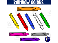 Rainbow Colors Clip Art by Teach Simple