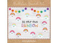 Rainbow Of Possibilities Back To School Bulletin Board or Classroom ...