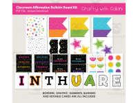 Rainbow Stars Positive Affirmation Classroom Bulletin Board Kit by ...