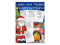 Reading & Painting: Christmas (German Version) by Teach Simple