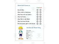 Reading & Writing worksheets: Easter Words (German Version) by Teach Simple