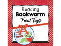 Reading Bookworm Treat Tags by Teach Simple