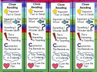 Reading Comprehension Bookmarks for Retelling, Summarizing, and Close ...