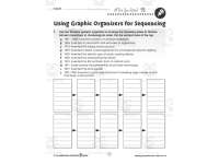 Reading Comprehension: Using Graphic Organizers for Sequencing by Teach ...