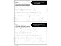 Reading Quick Check: RL 2.3 Characters Respond to Challenges - 3rd ...