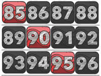 Red Number Lines Posters by Teach Simple