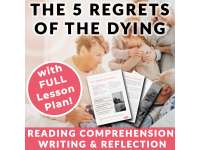Regrets Of The Dying - Reading Comprehension Worksheet & Lesson Plan by ...