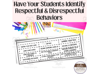 Respectful Behaviors Cut-And-Paste Worksheets for Respect Lessons by ...