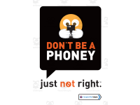 Respectful Ways: Class Sign: Don't Be A Phoney by Teach Simple